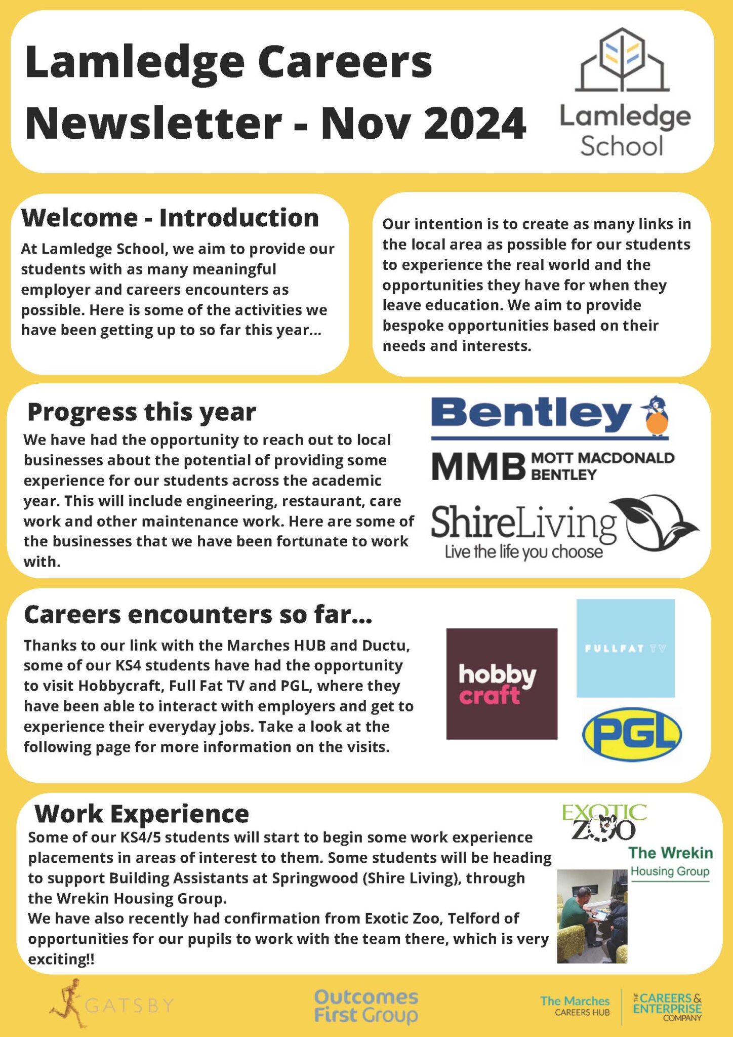 Careers Newsletter - November 2024 - Lamledge School