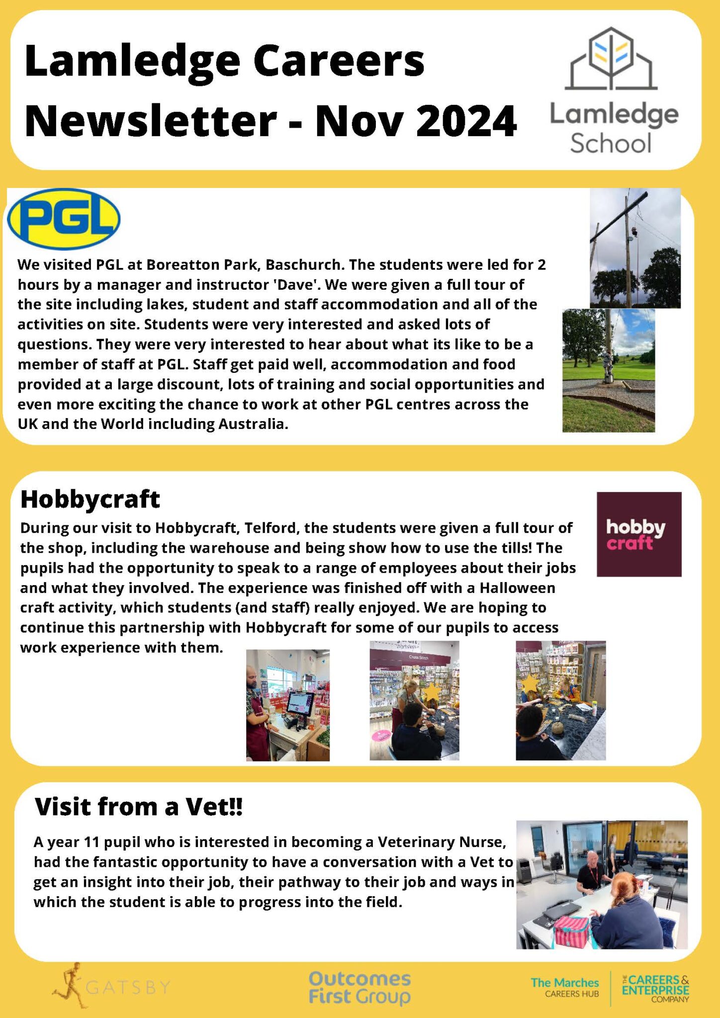 Careers Newsletter - November 2024 - Lamledge School