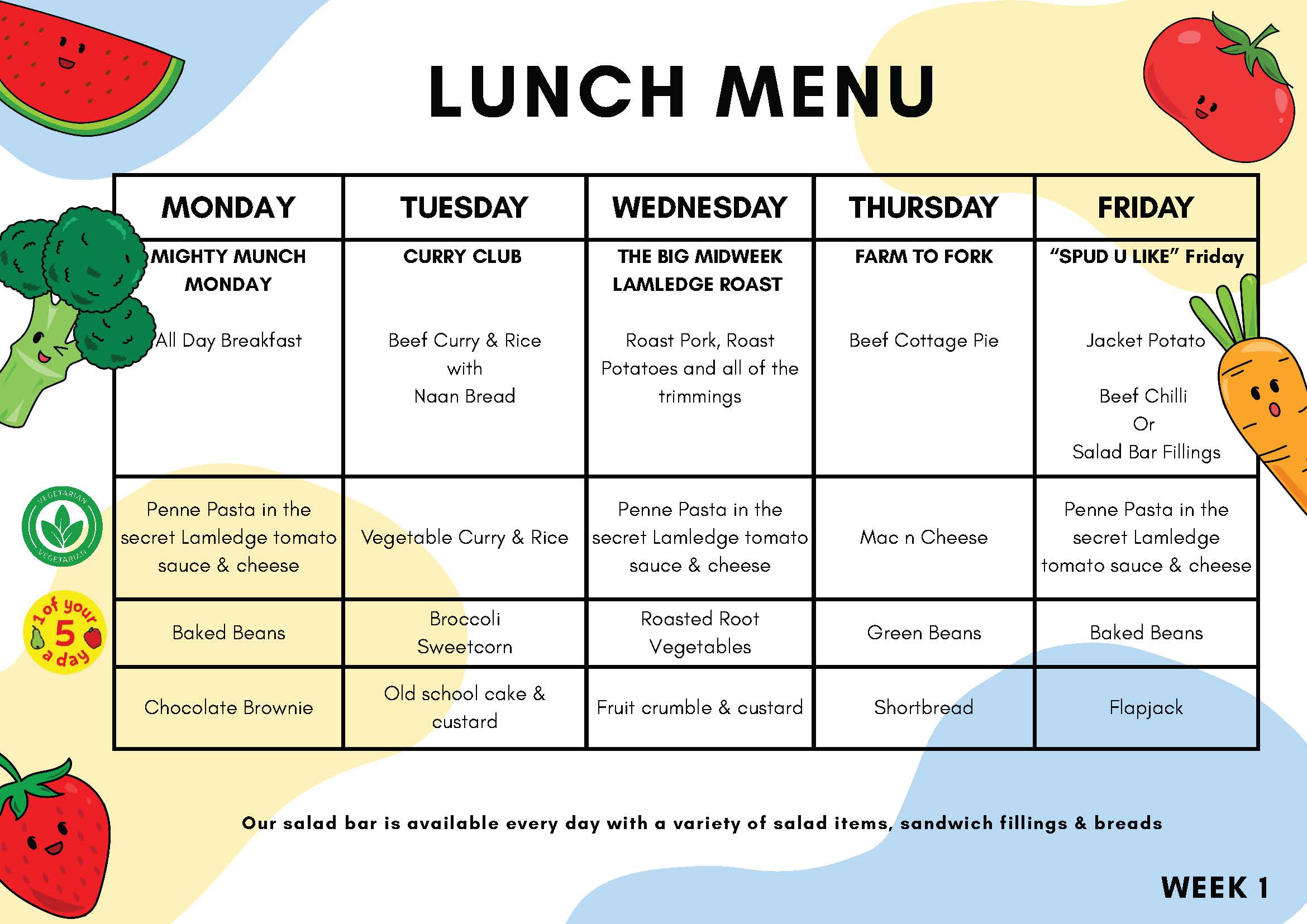 Menu - Lamledge School